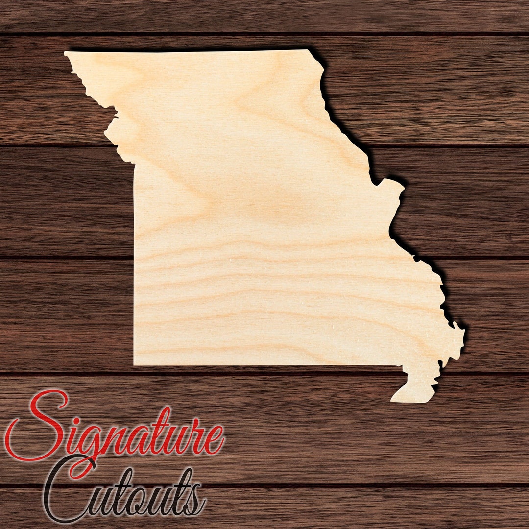 Missouri State Wooden Cutout for Crafting, Home & Room Décor, and Other ...