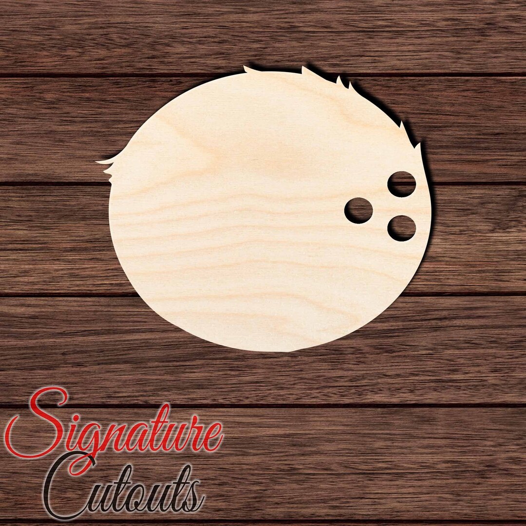 Coconut 001 Shape Cutout for Crafting, Home & Room Décor, and Other DIY ...