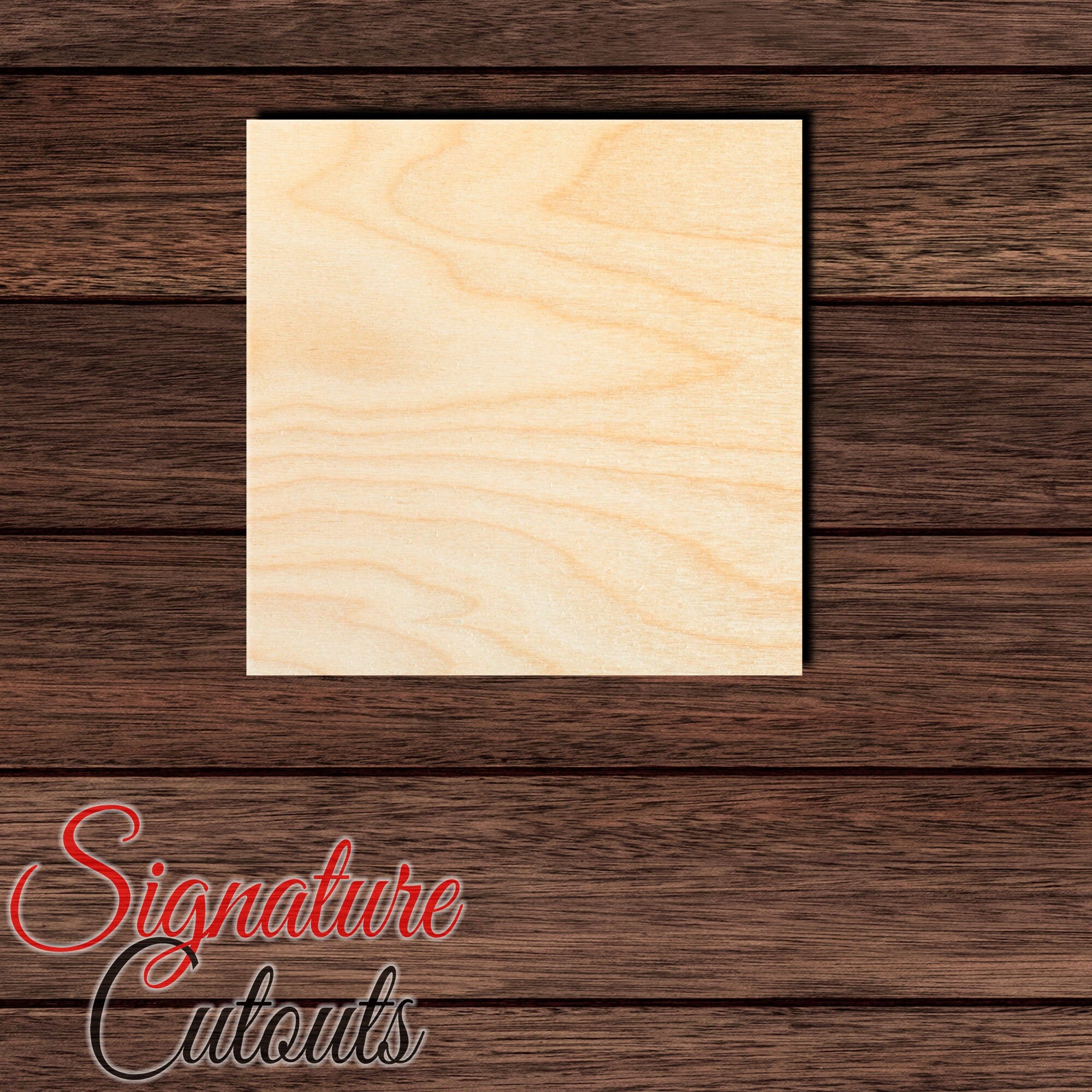 Square Wooden HQ Cutout for Crafting, Home & Room Décor, and Other DIY ...