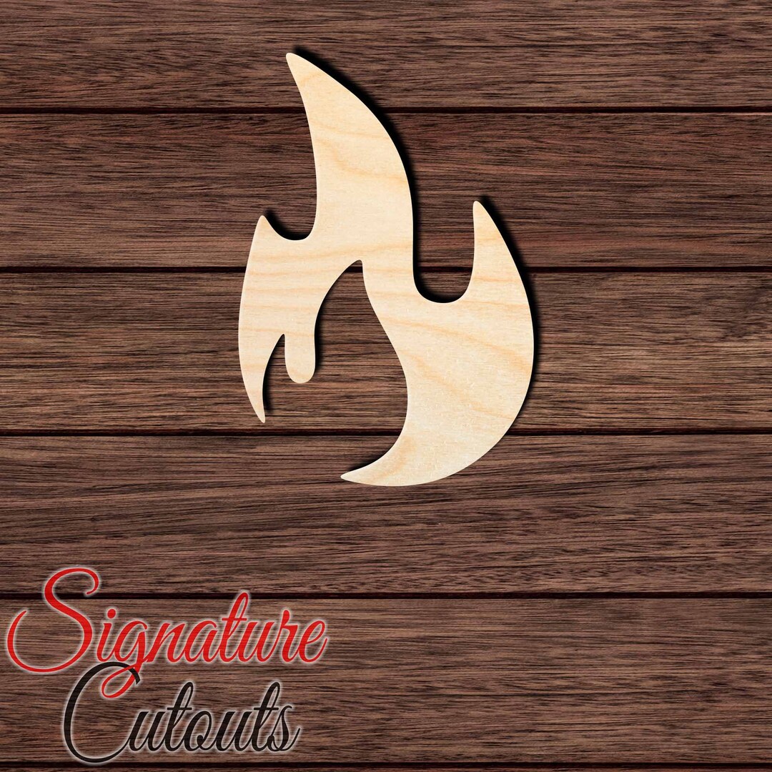 Fireball 001 Wooden Cutout for Crafting, Home & Room Décor, and Other ...