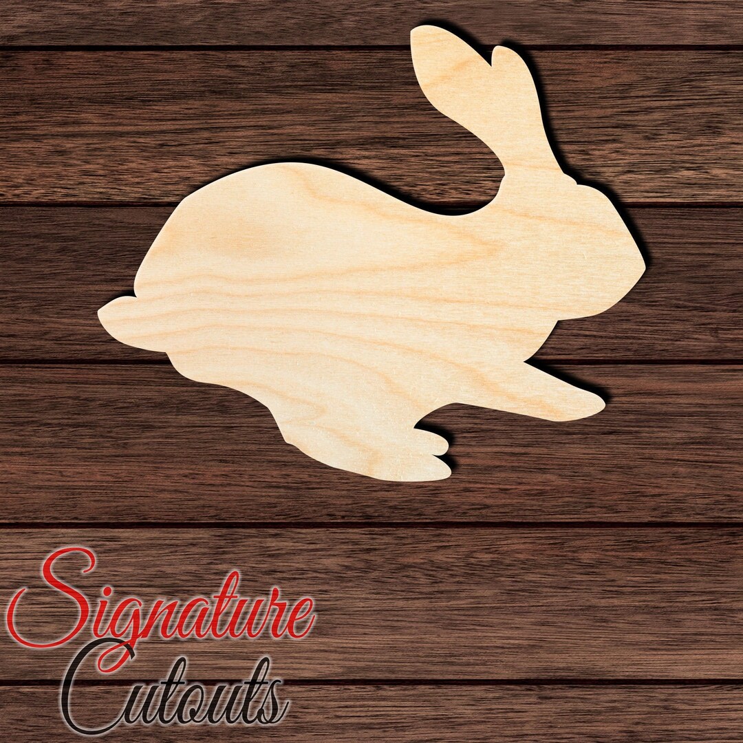 Rabbit 026 Shape Cutout for Crafting, Home & Room Décor, and Other DIY ...
