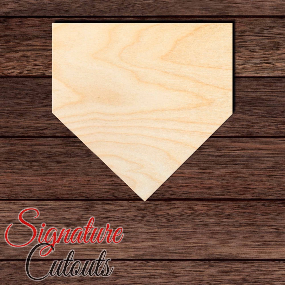 Baseball 007 Home Plate/diamond Wooden Shape Cutout for - Etsy