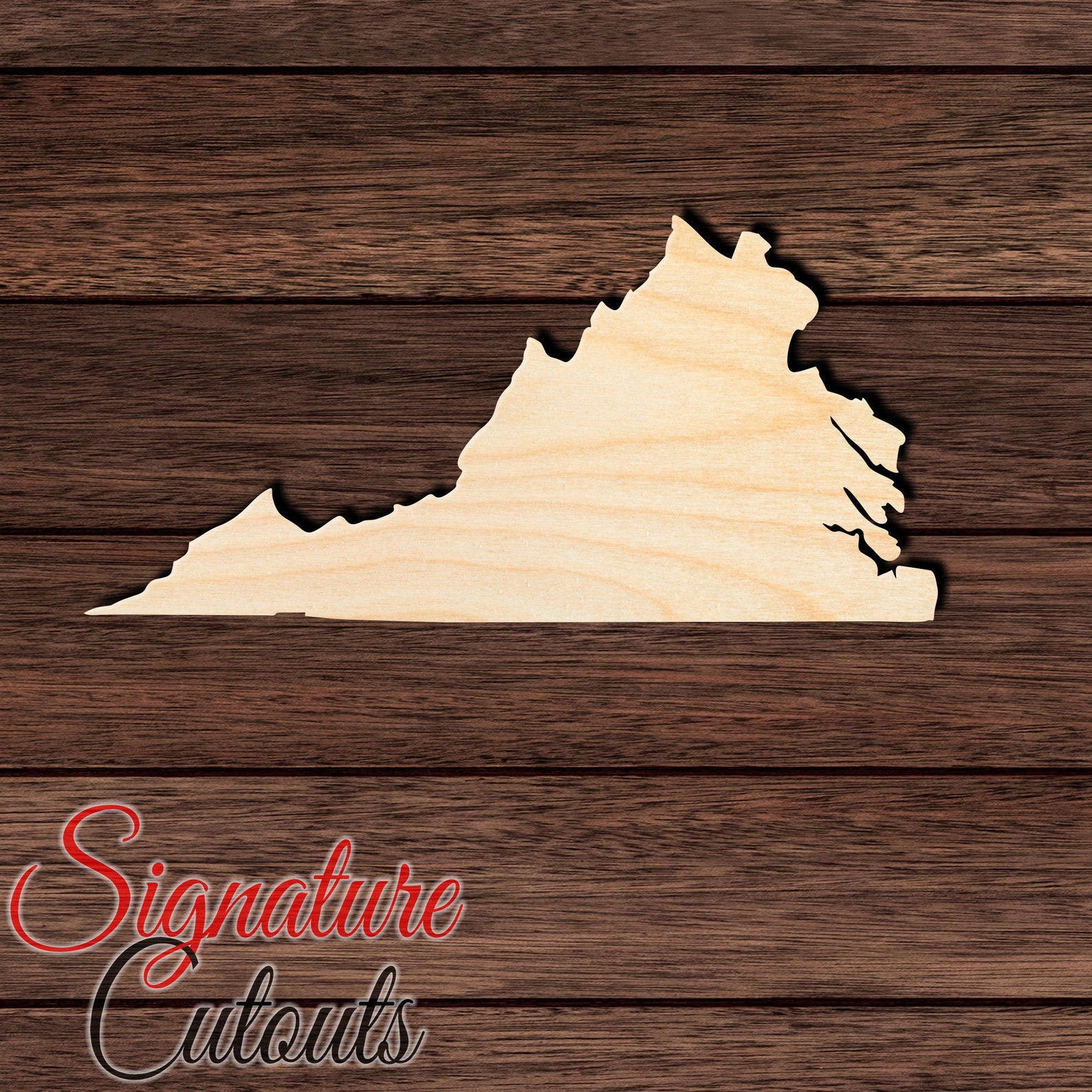 Virginia State Wooden Cutout for Crafting, Home & Room Décor, and Other ...