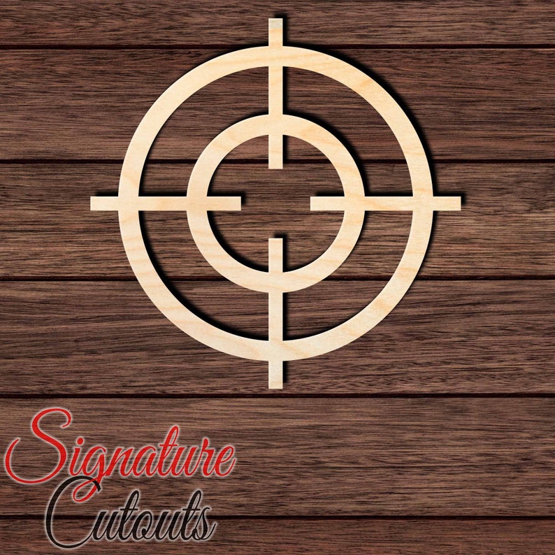 Crosshair 001 Unfinished Wooden Cutout for Crafting, Home & Room Décor ...