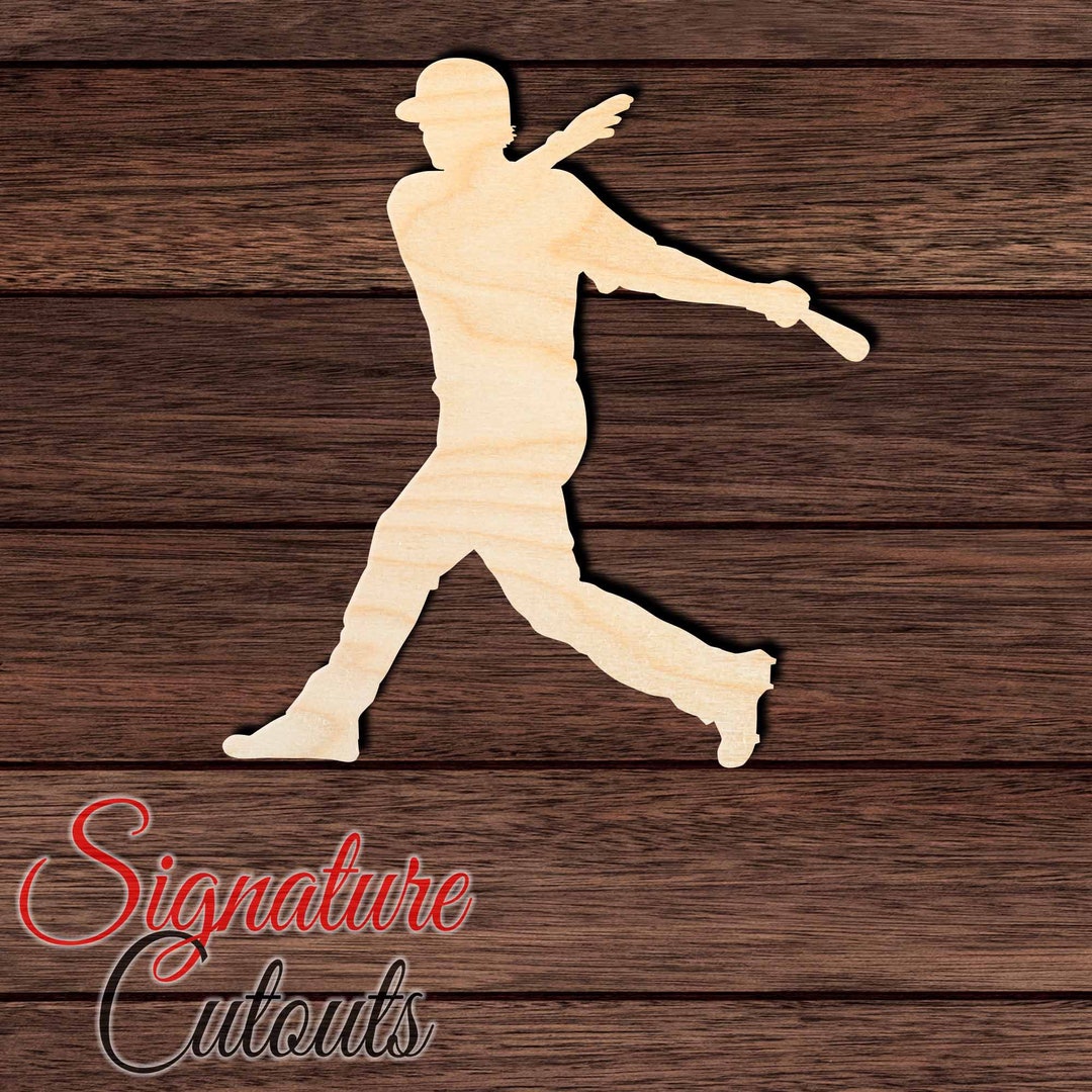 Baseball 013 Wooden HQ Cutout for Crafting, Home & Room Décor, and ...