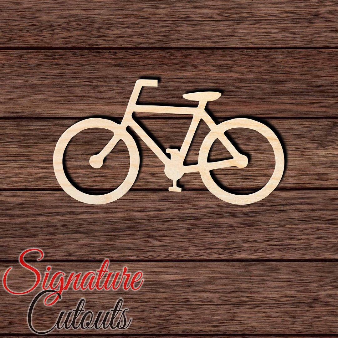 Bicycle 001 Wooden Shape Cutout for Crafting, Home & Room Décor, and ...
