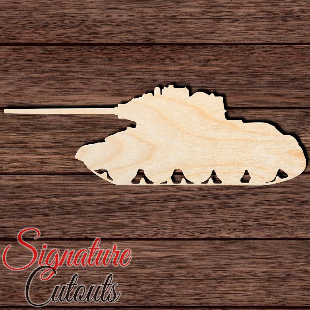 Tank 012 Wooden HQ Cutout for Crafting, Home & Room Décor, and Other ...