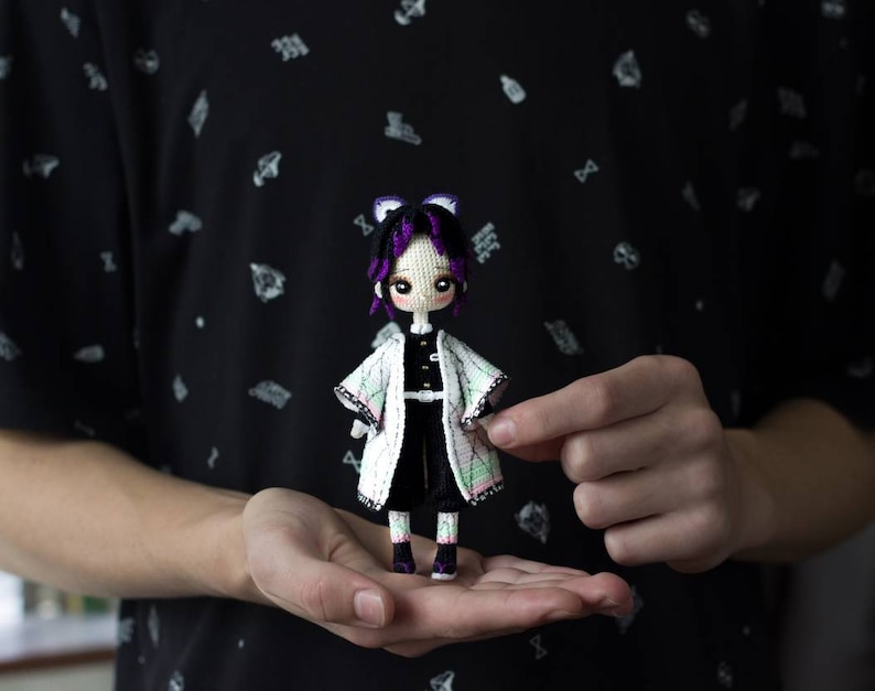 Shinobu Kocho Crochet Doll Demon Slayer Anime Japanese | Etsy
