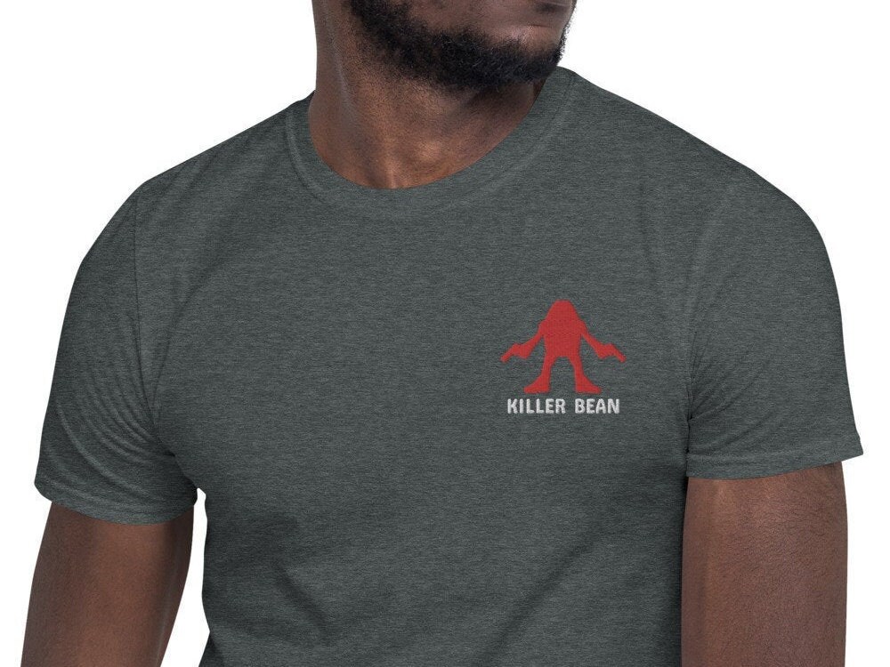Killer Bean T-shirt: Embroidered Logo- Official Killer Bean Merch - Men ...