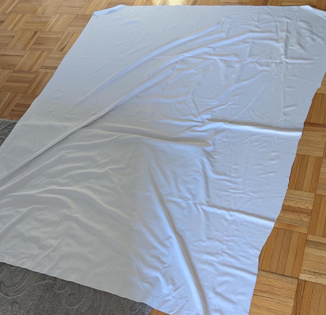 50+ Feet of Matte White Polyblend Fabric Lot - Etsy