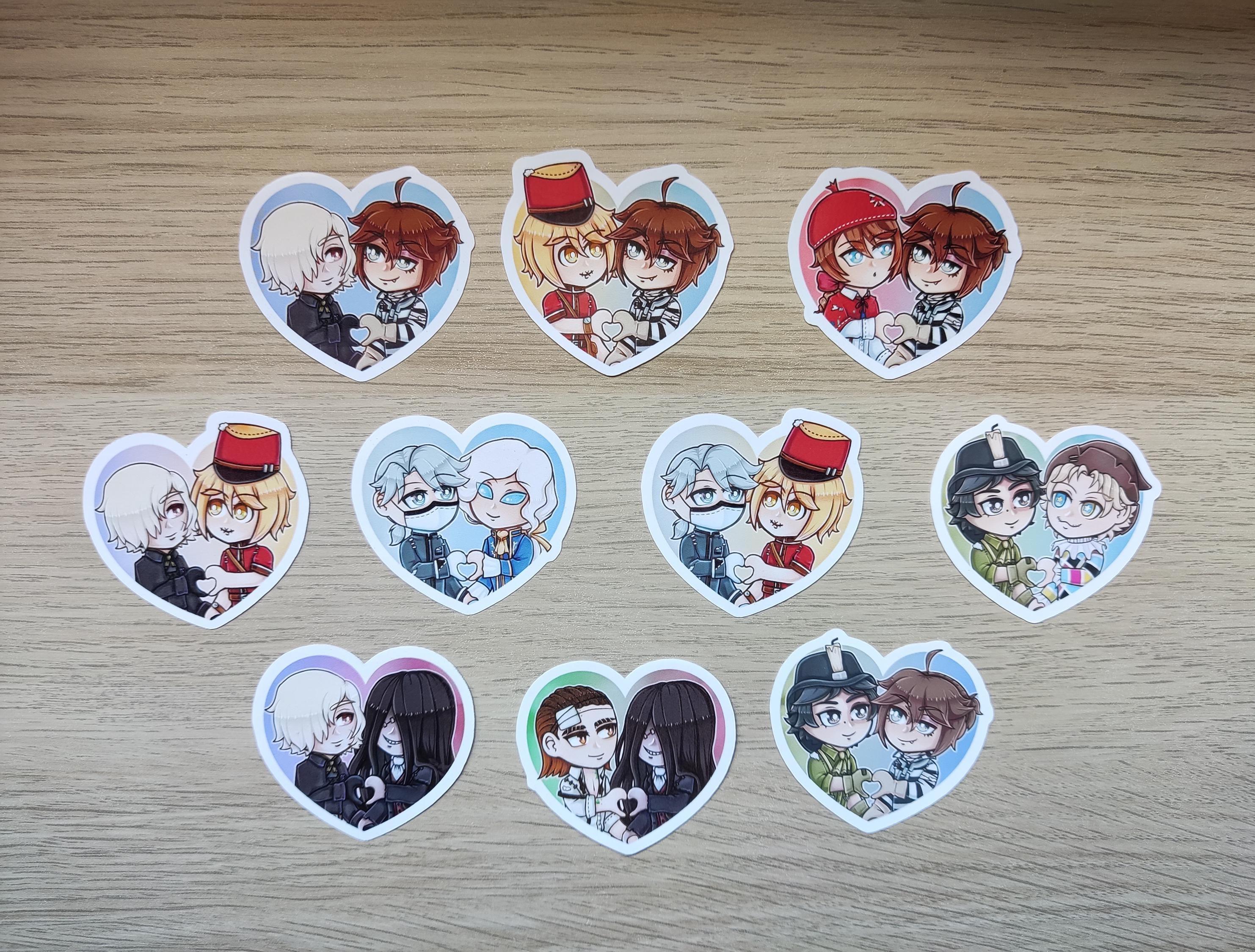 Identity V Ships BL Yaoi Badge Sticker Holographic Joseph Aesop Victor ...
