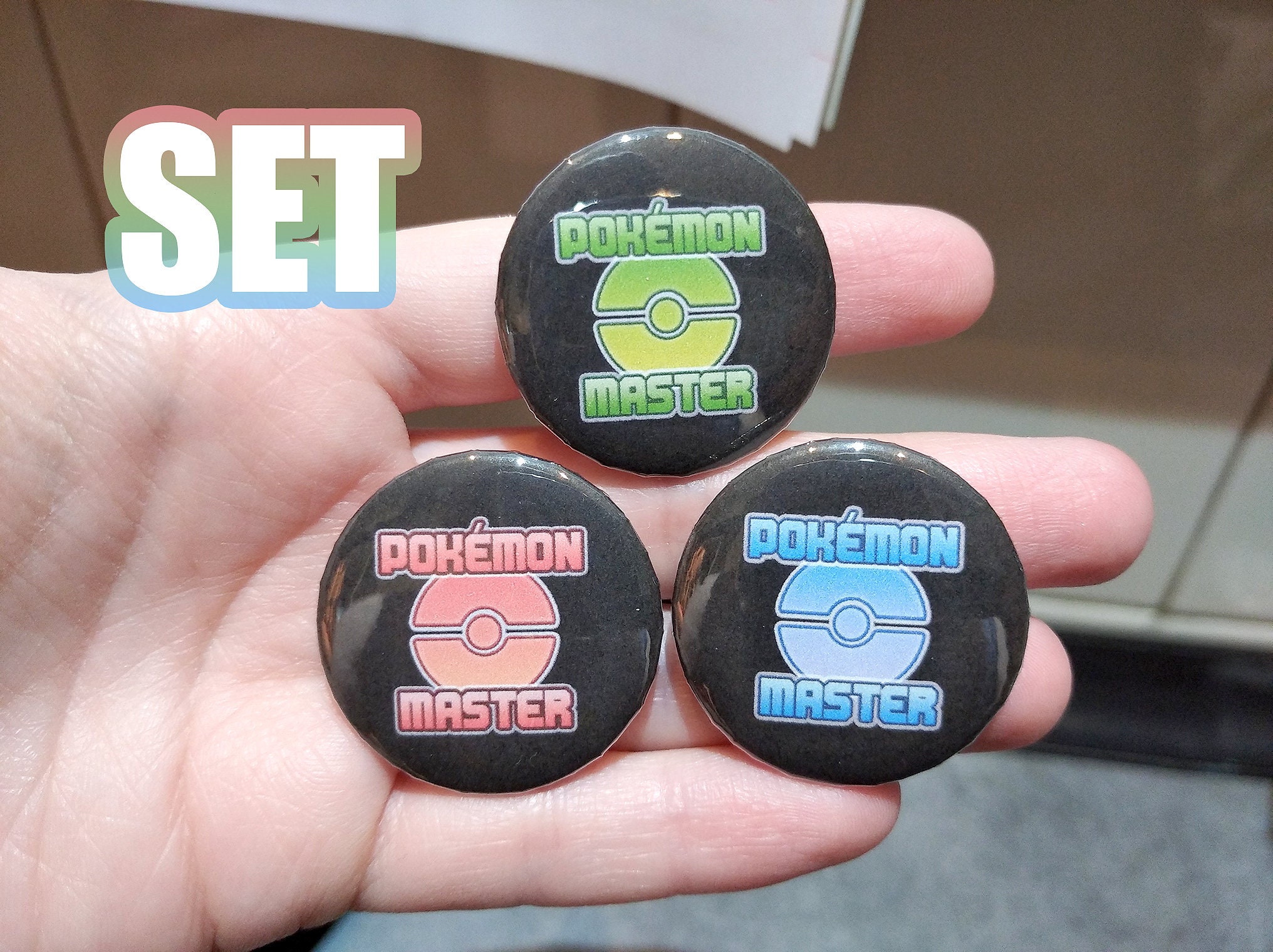 Pokémon Master Trainer Pin Badge Button Pokemon Go 32mm - Etsy