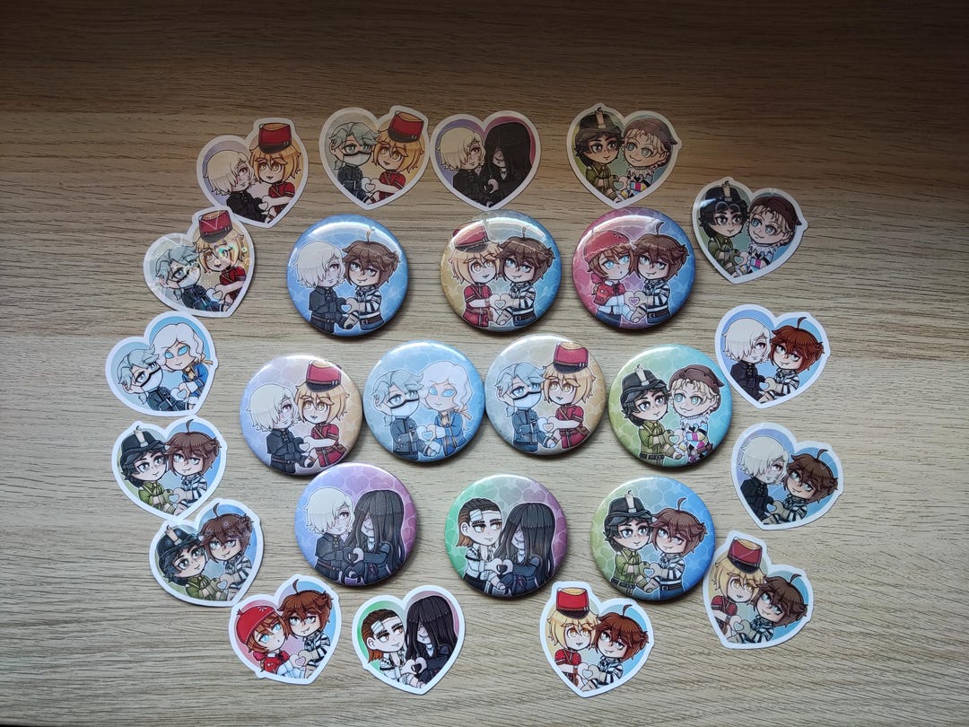Identity V Ships BL Yaoi Badge Sticker Holographic Joseph Aesop Victor ...