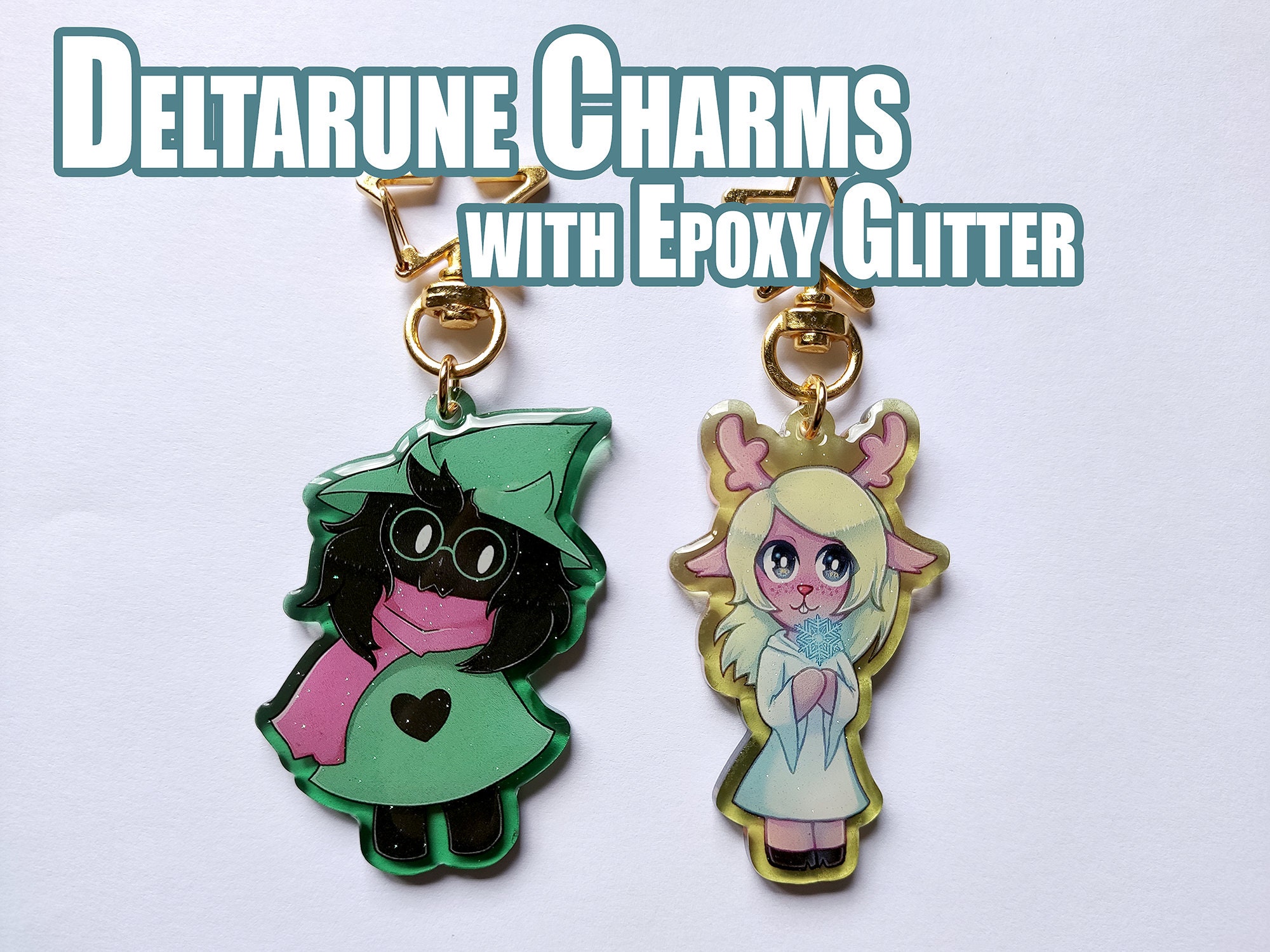 Deltarune Charm Keychain Ralsei Noelle Holiday Darkworld - Etsy
