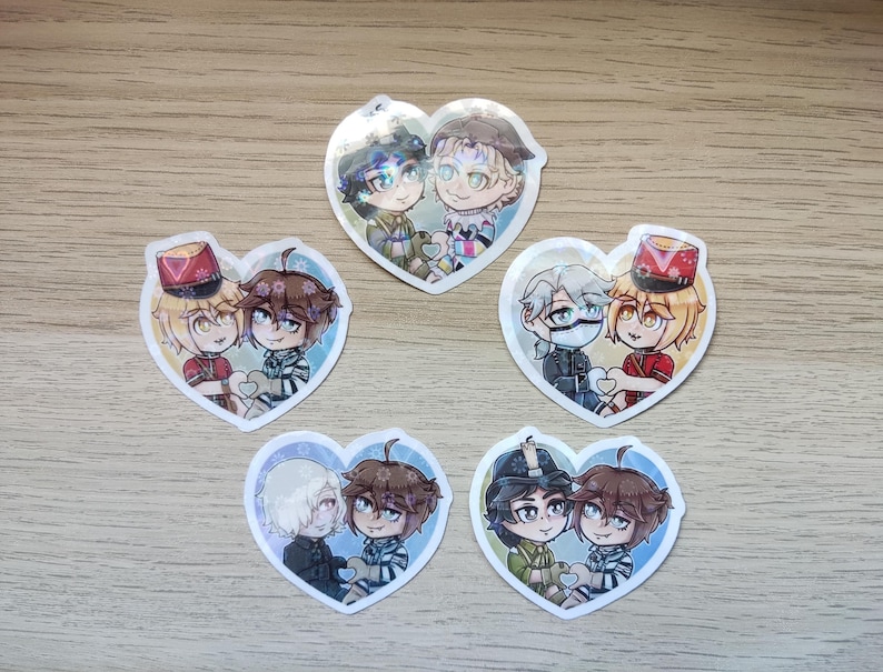 Identity V Ships BL Yaoi Badge Sticker Holographic Joseph Aesop Victor ...