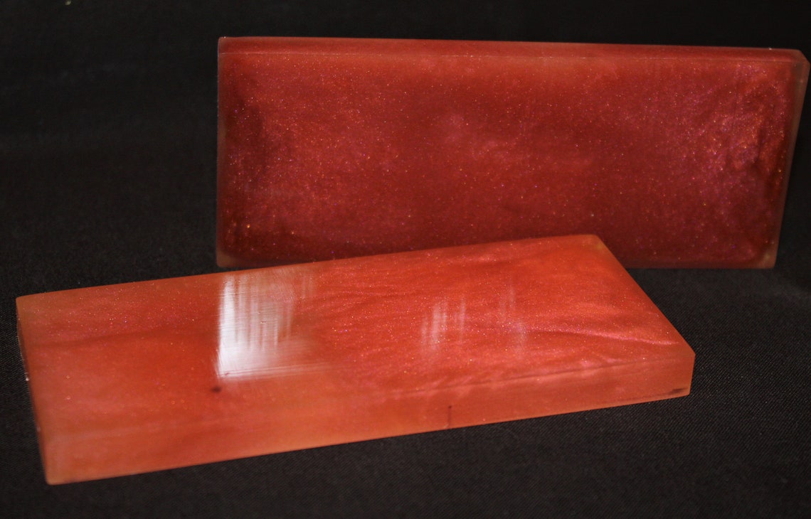 Red Copper Resin Knife Scales 5x2x.375 | Etsy