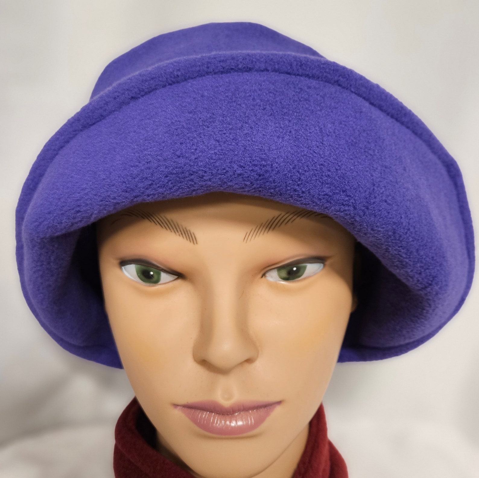 Purple Anti Pill Fleece Winter Flapper Hat - Etsy