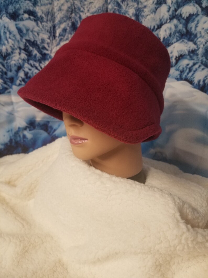 Berry Anti Pill Fleece Winter Flapper Hat - Etsy