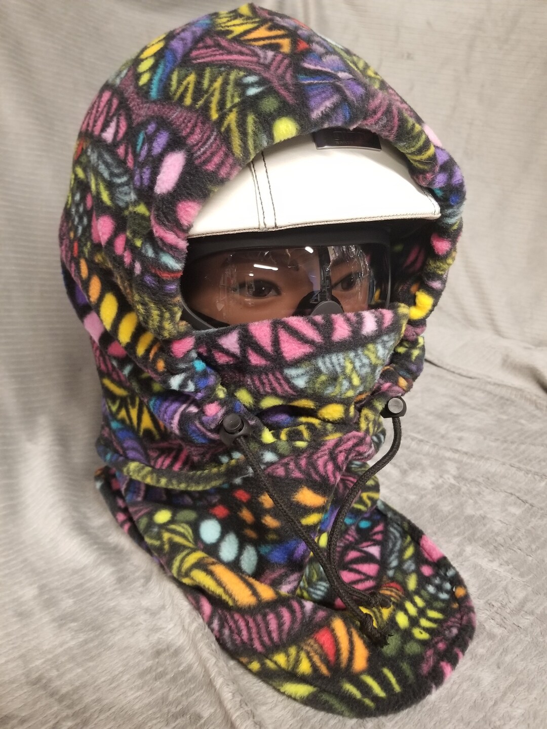 Zentangle Rainbow Print Anti Pill Fleece Extra Large Ski Helmet Cover ...