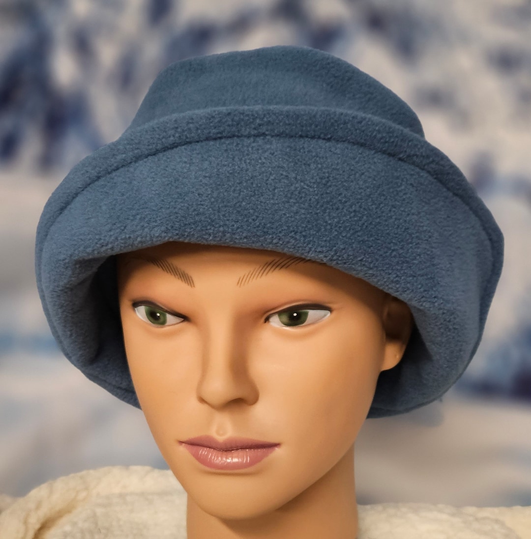 Light Blue Fleece Winter Flapper Hat - Etsy