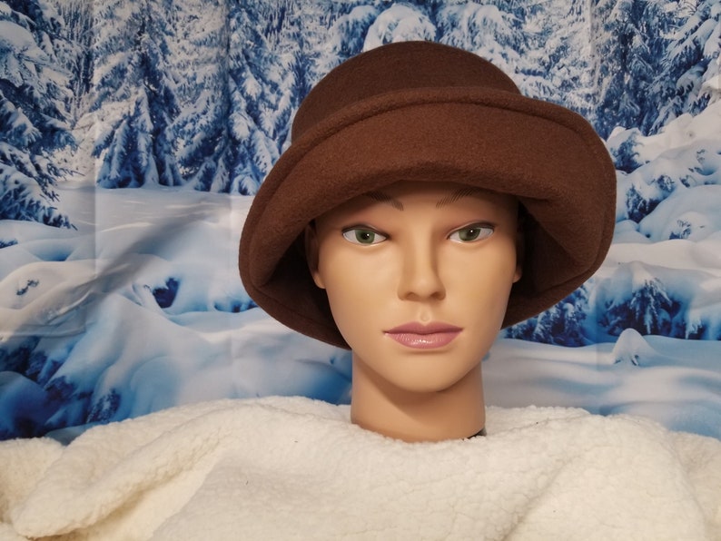 Brown Polar Fleece Winter Flapper Hat - Etsy