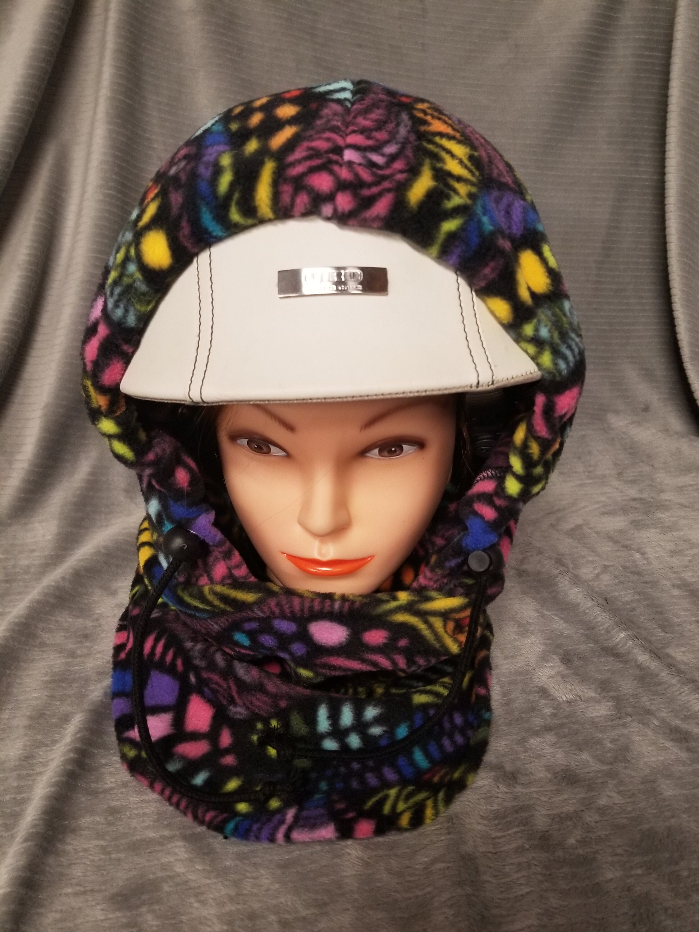 Zentangle Rainbow Print Anti Pill Fleece Large Ski Helmet - Etsy