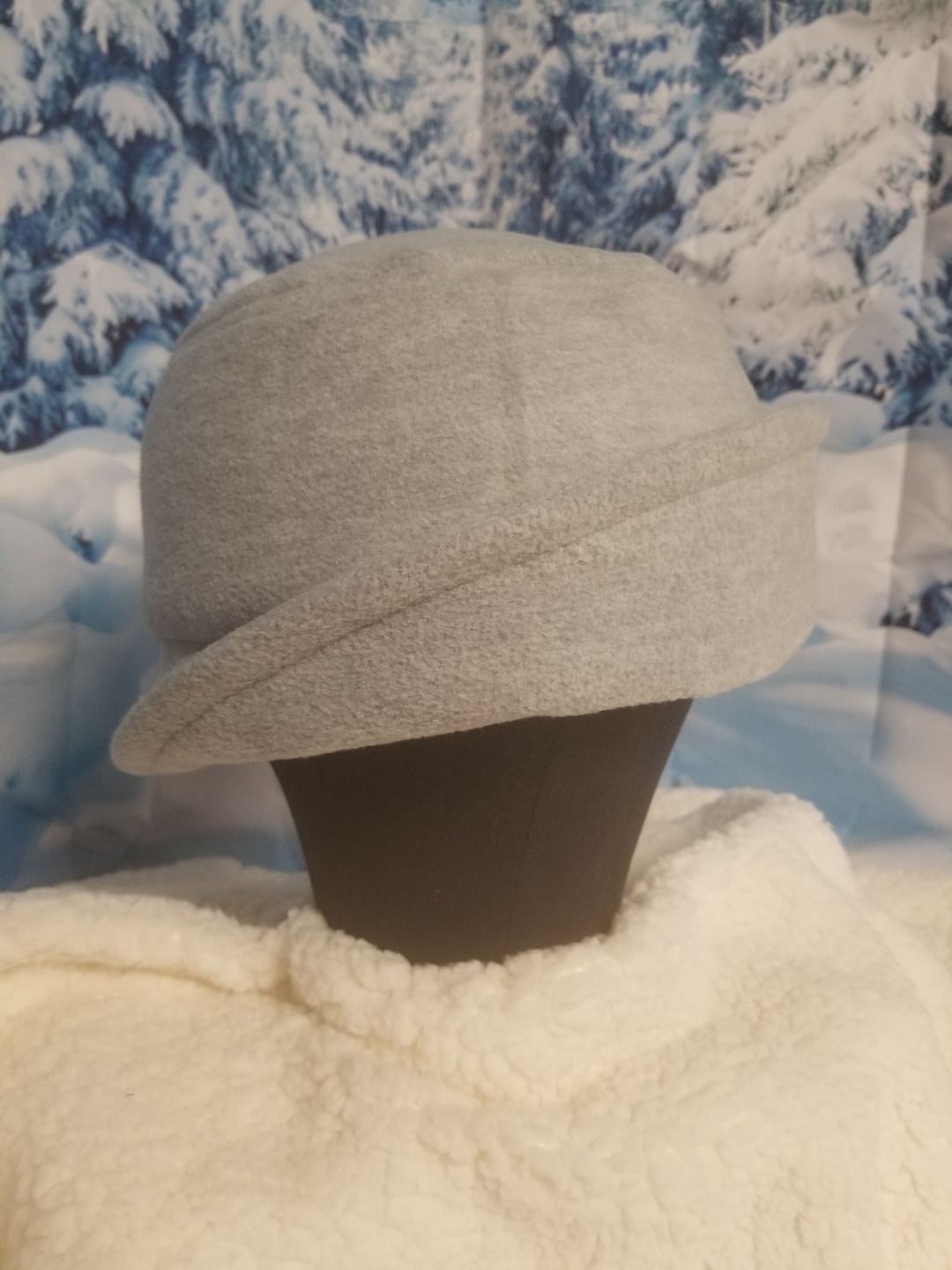 Gray Anti Pill Fleece Winter Flapper Hat - Etsy