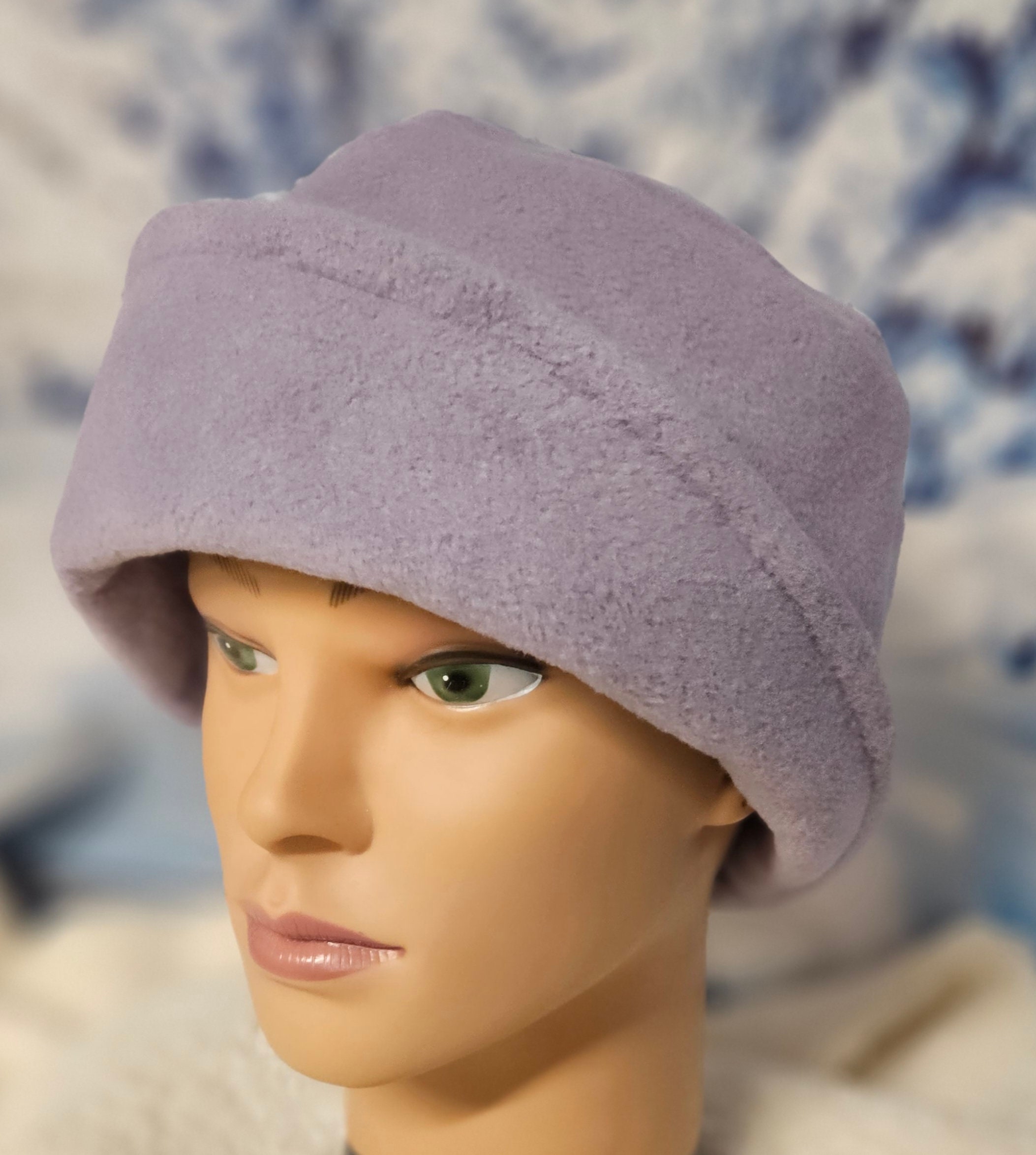 Lilac Fleece Winter Flapper Hat - Etsy