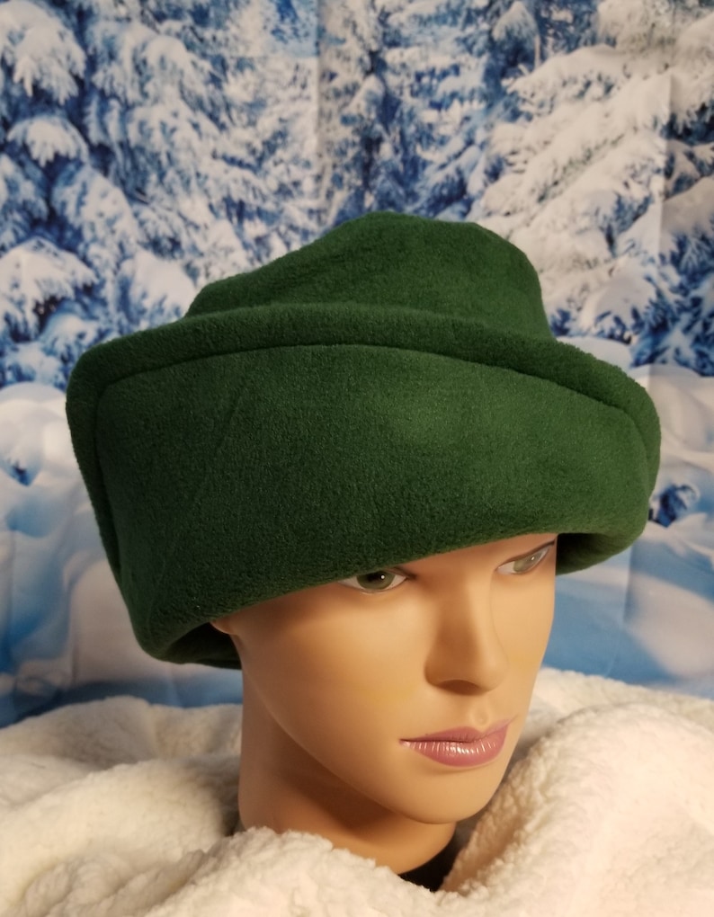 Green Fleece Winter Flapper Hat - Etsy