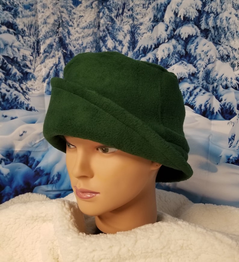 Green Fleece Winter Flapper Hat - Etsy