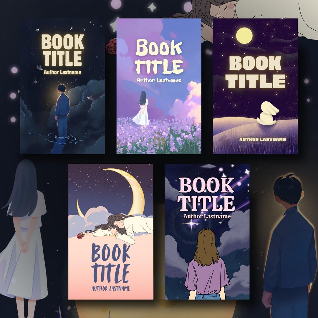 Canva Ebook Templates – 5 Dreamy Sky Digital Book Covers | Editable ...