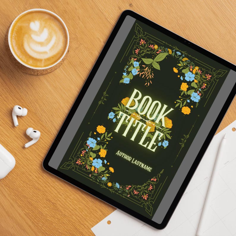 Canva Ebook Templates - 5 Floral Digital Book Covers | Digital Book ...
