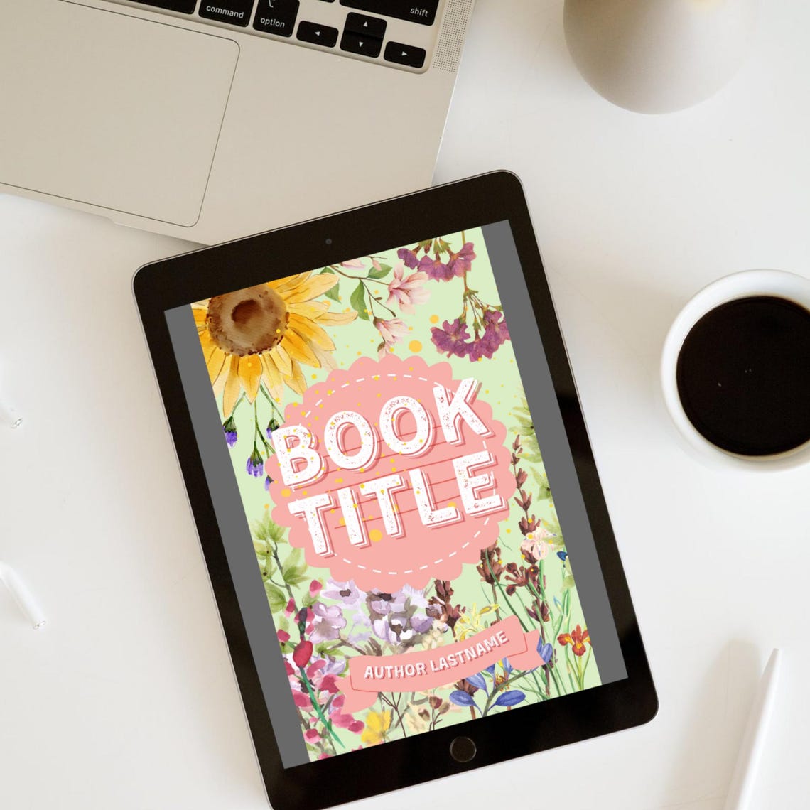 Canva Ebook Templates - 5 Floral Digital Book Covers | Digital Book ...