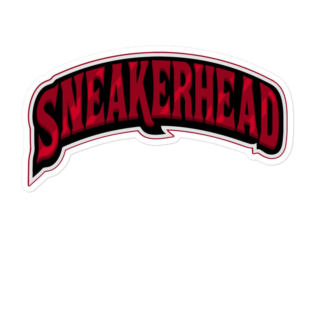 Sneakerhead Vinyl Sticker: Red & Black, Durable Decal - Etsy