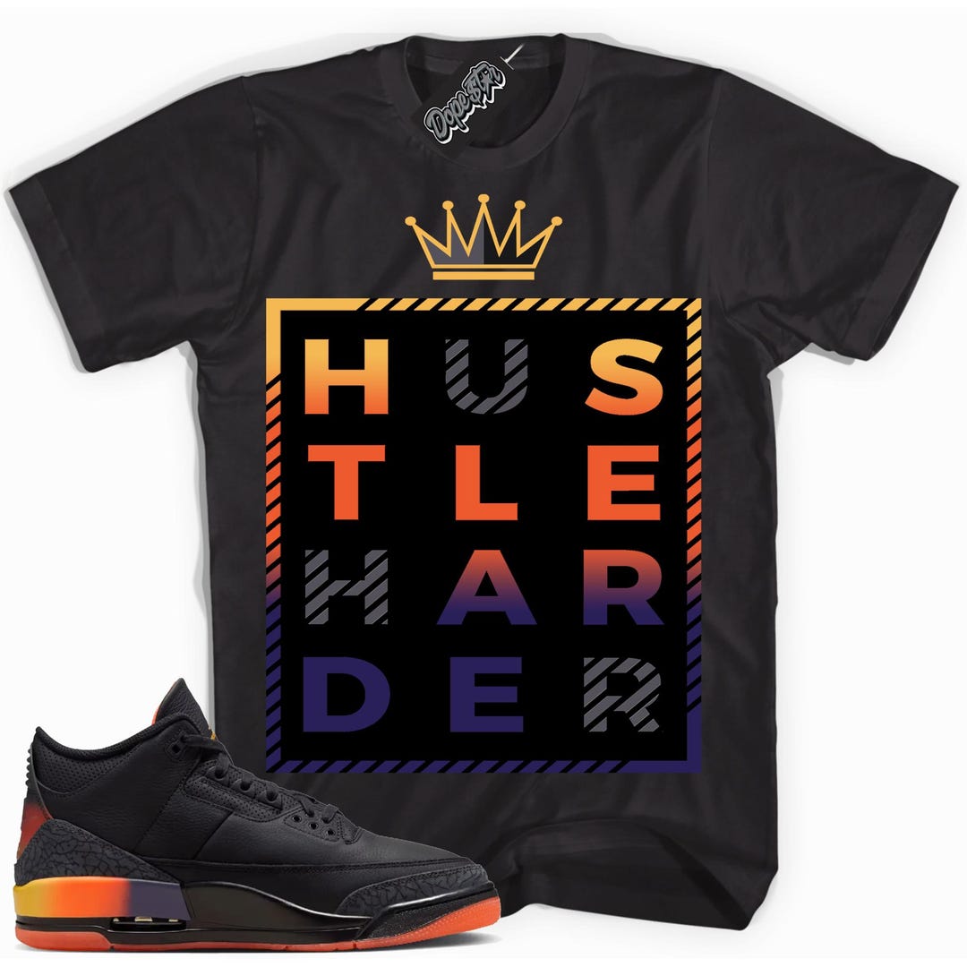 J Balvin Rio 3s Dopestar Shirt Hustle Harder Graphic - Etsy