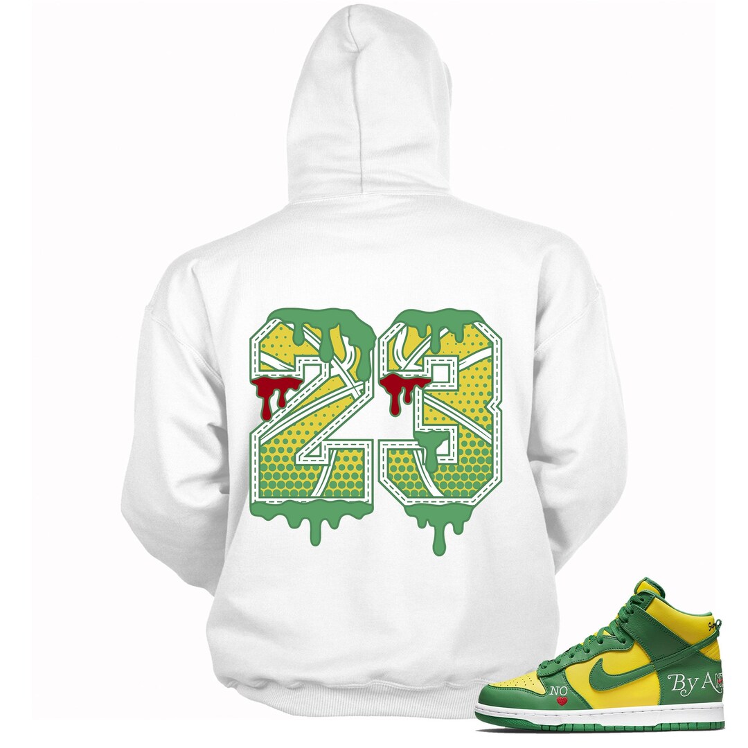 23 Drip Sneaker Hoodie Made to Match SB Dunk Brazil - Etsy