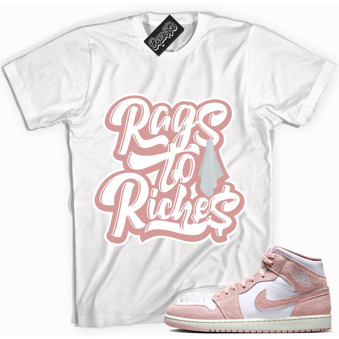 Legend Pink 1s Dopestar Sneaker Shirt Rags to Riches Graphic - Etsy