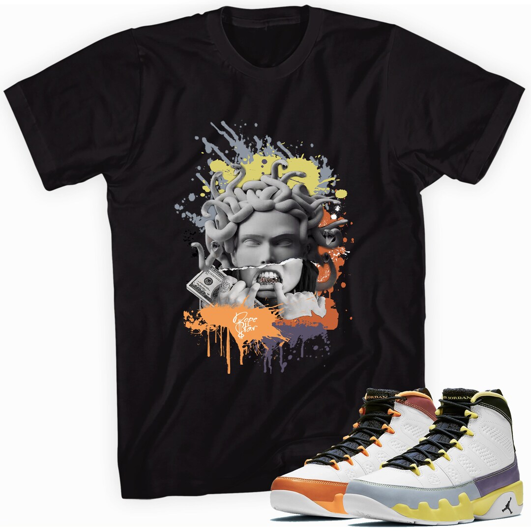Medusa Custom Sneaker Shirt Made to Match Jordan 9 Retro Change the ...