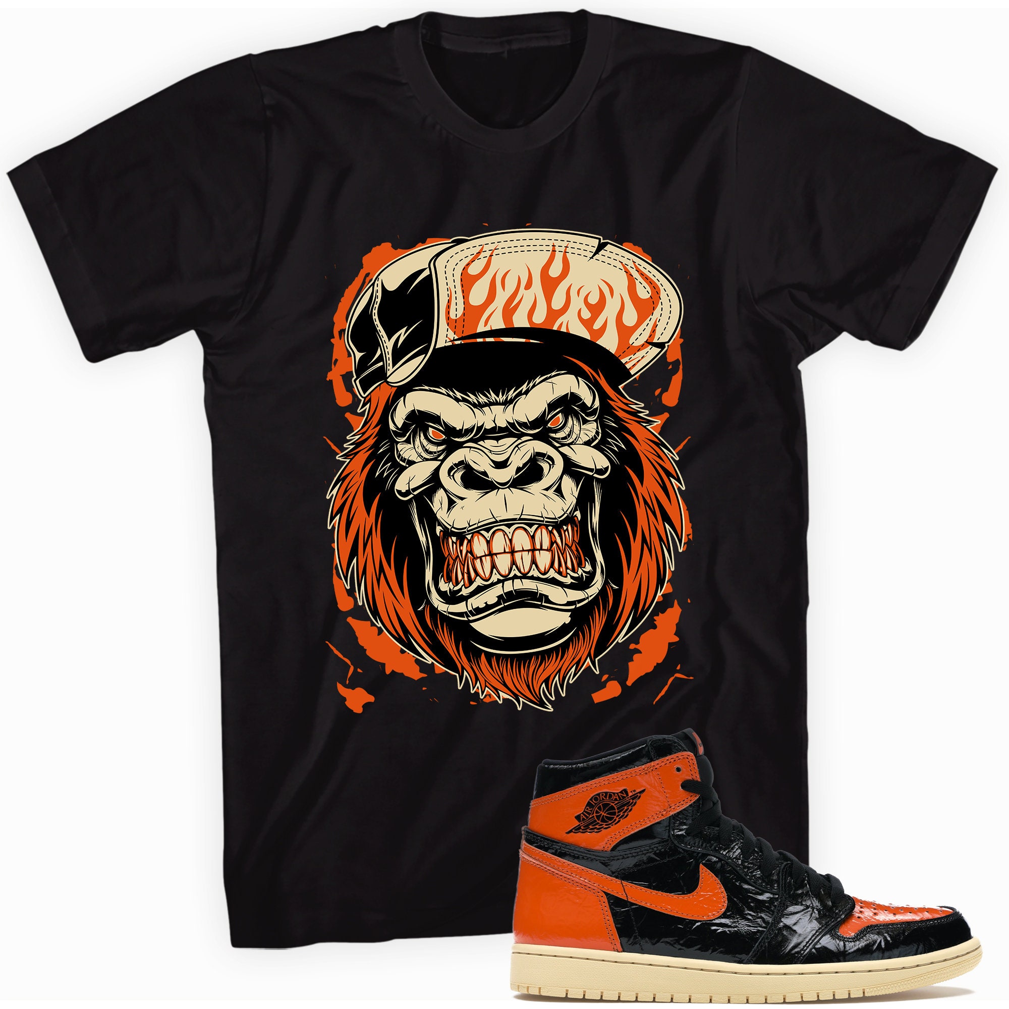 Gorilla Beast Made to Match Jordan 1 Retro High - Etsy