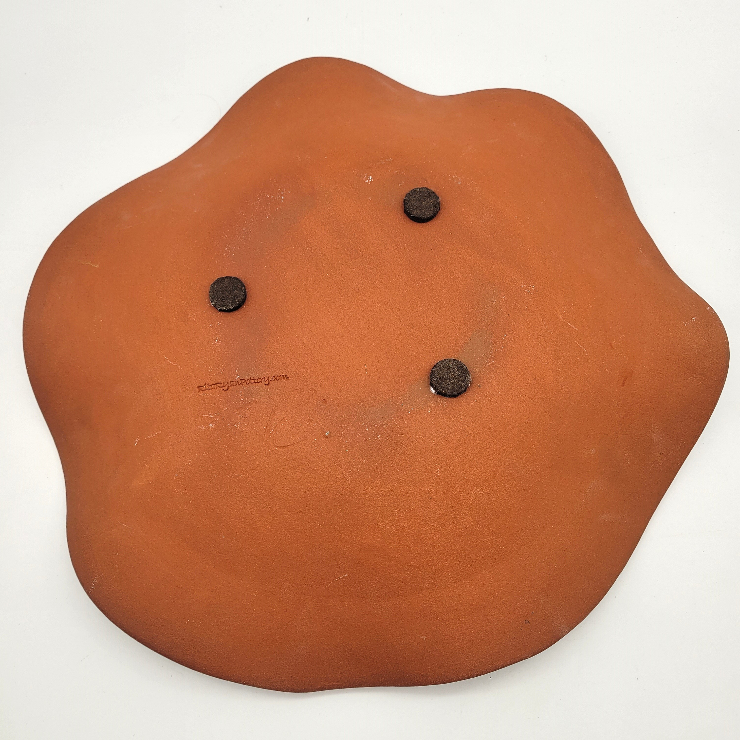 Rita Ryan Pottery Leaves Plate Platter Bowl Tray Rippled Edge - Etsy