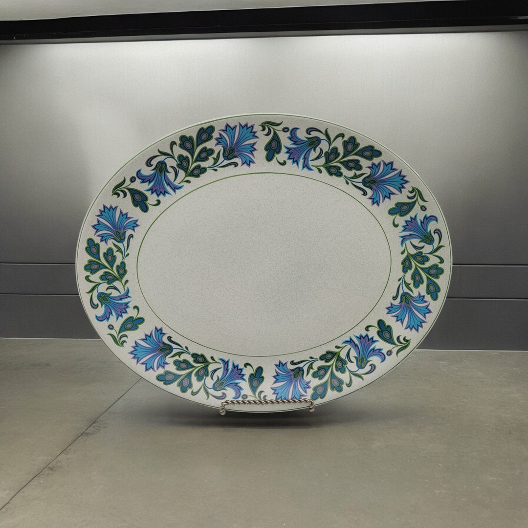 Midwinter Stonehenge CAPRICE Large Platter Teal Blue Green Purple ...