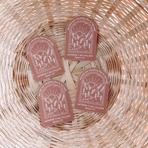 Genesis 1:31 Scripture Sticker God of Creation Sticker Bible Memory ...