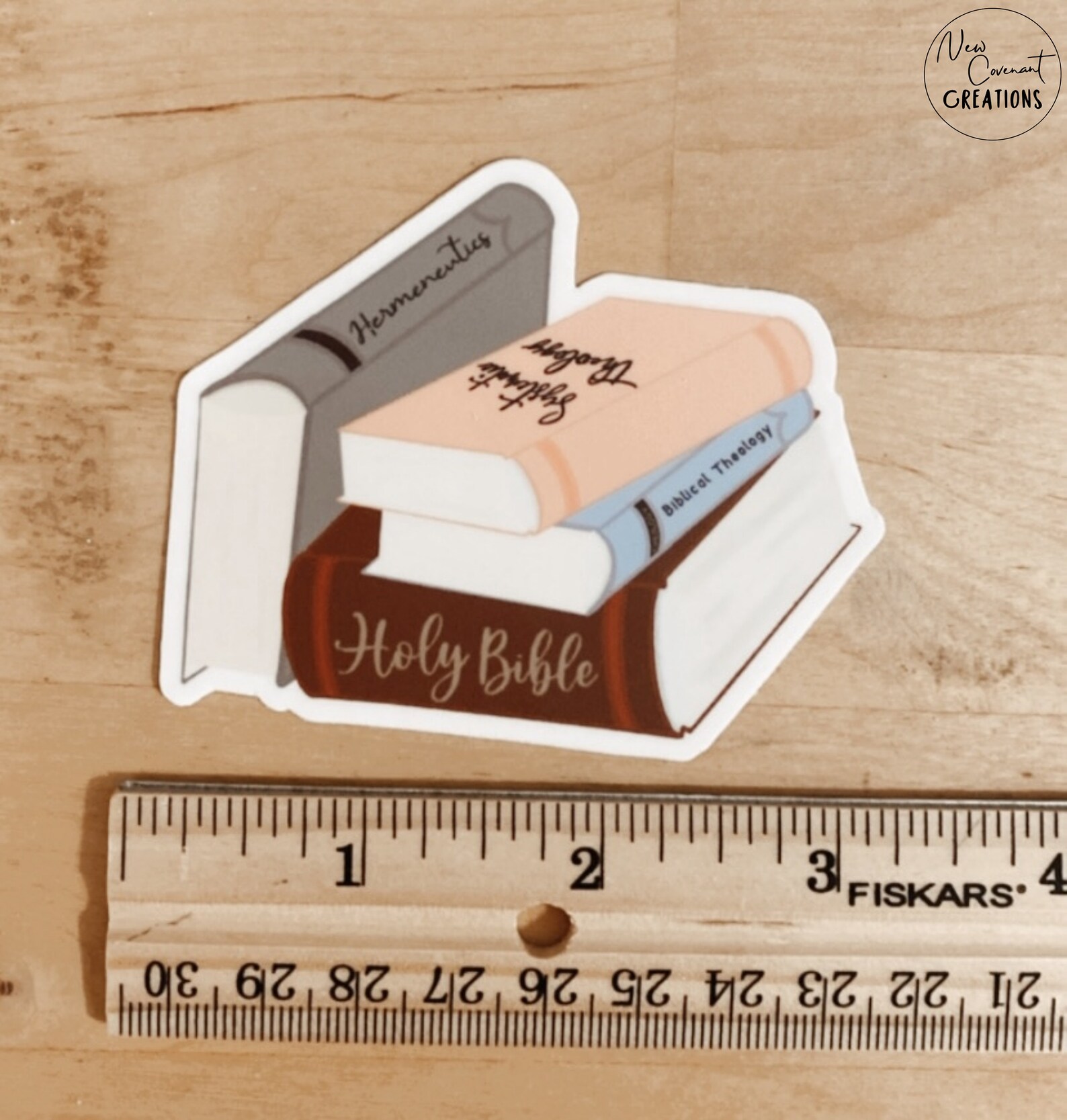 Theology Books Sticker Stack of Books Sticker Christian - Etsy