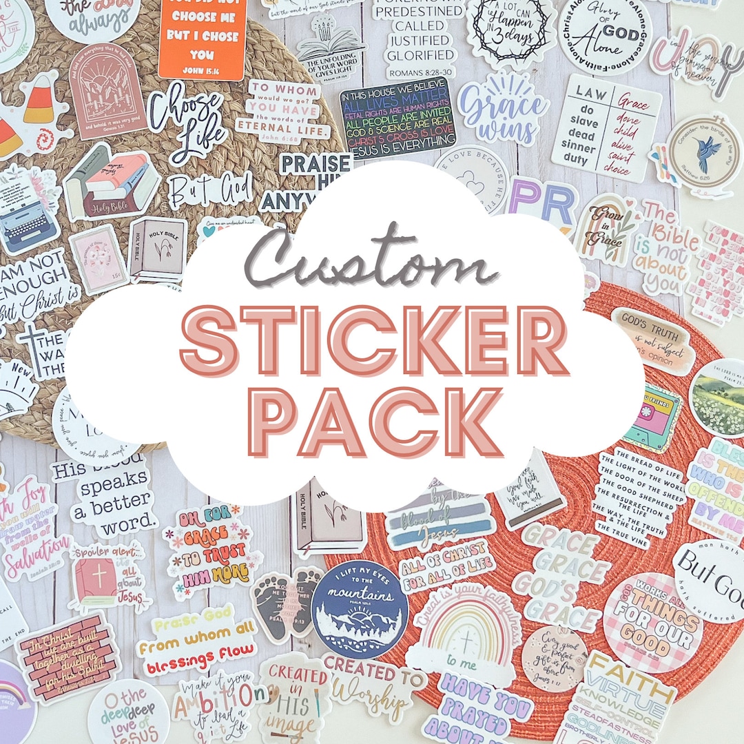 Custom Christian Sticker Pack Christian Sticker Packs Christian Sticker ...