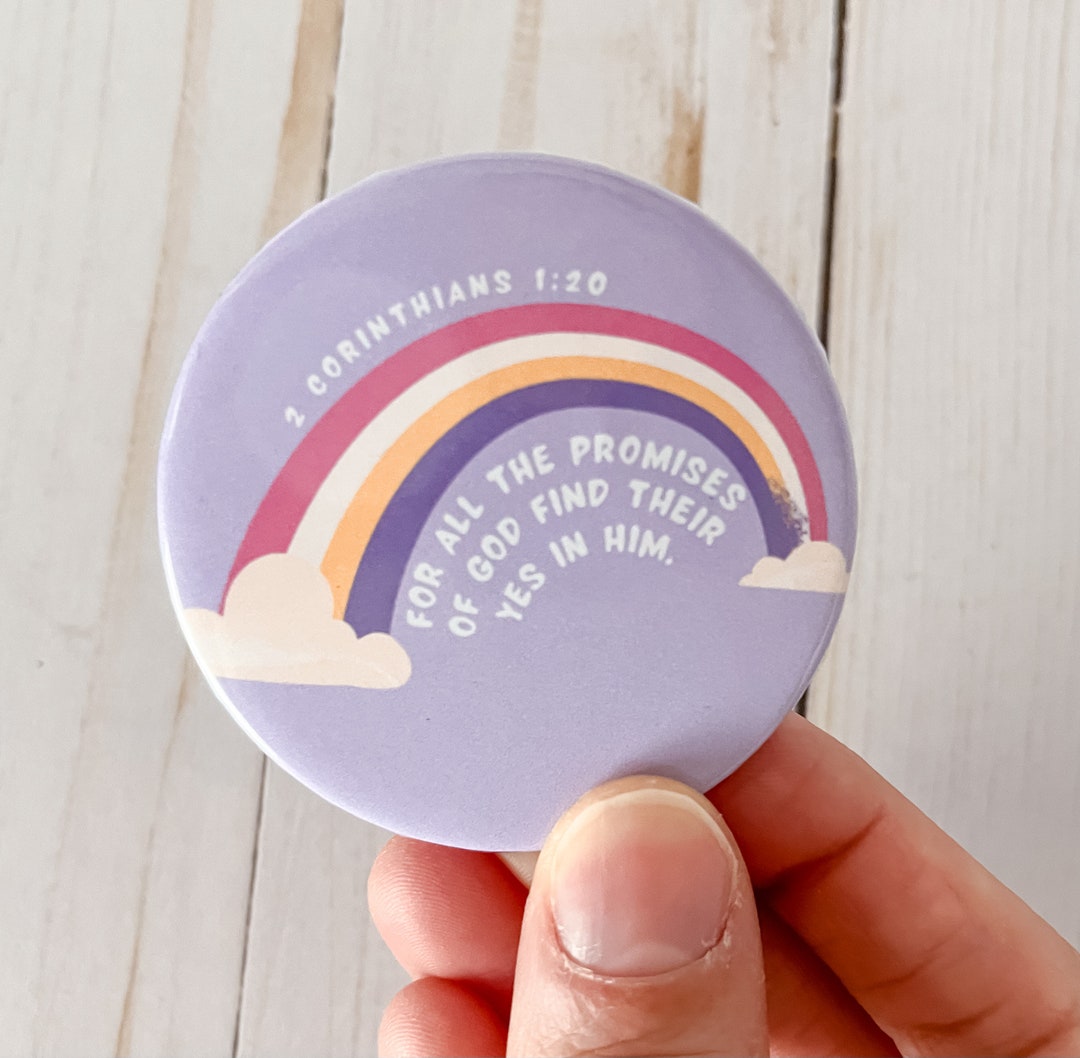 Promises of God 2.25 Pin-back Button Button Flair Christian Pin-back ...