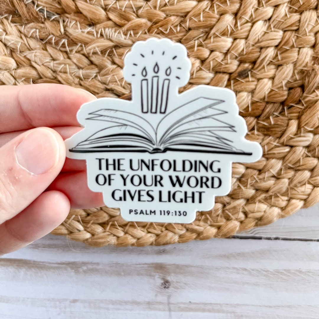 Psalm 119 Sticker Reformed Christian Stickers Bible Verse - Etsy