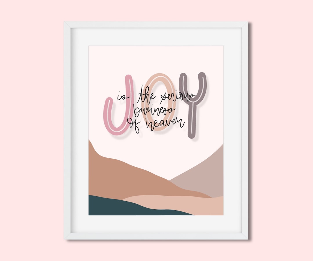 C. S. Lewis Quote Art Print Joy is the Serious Business of Heaven Art ...