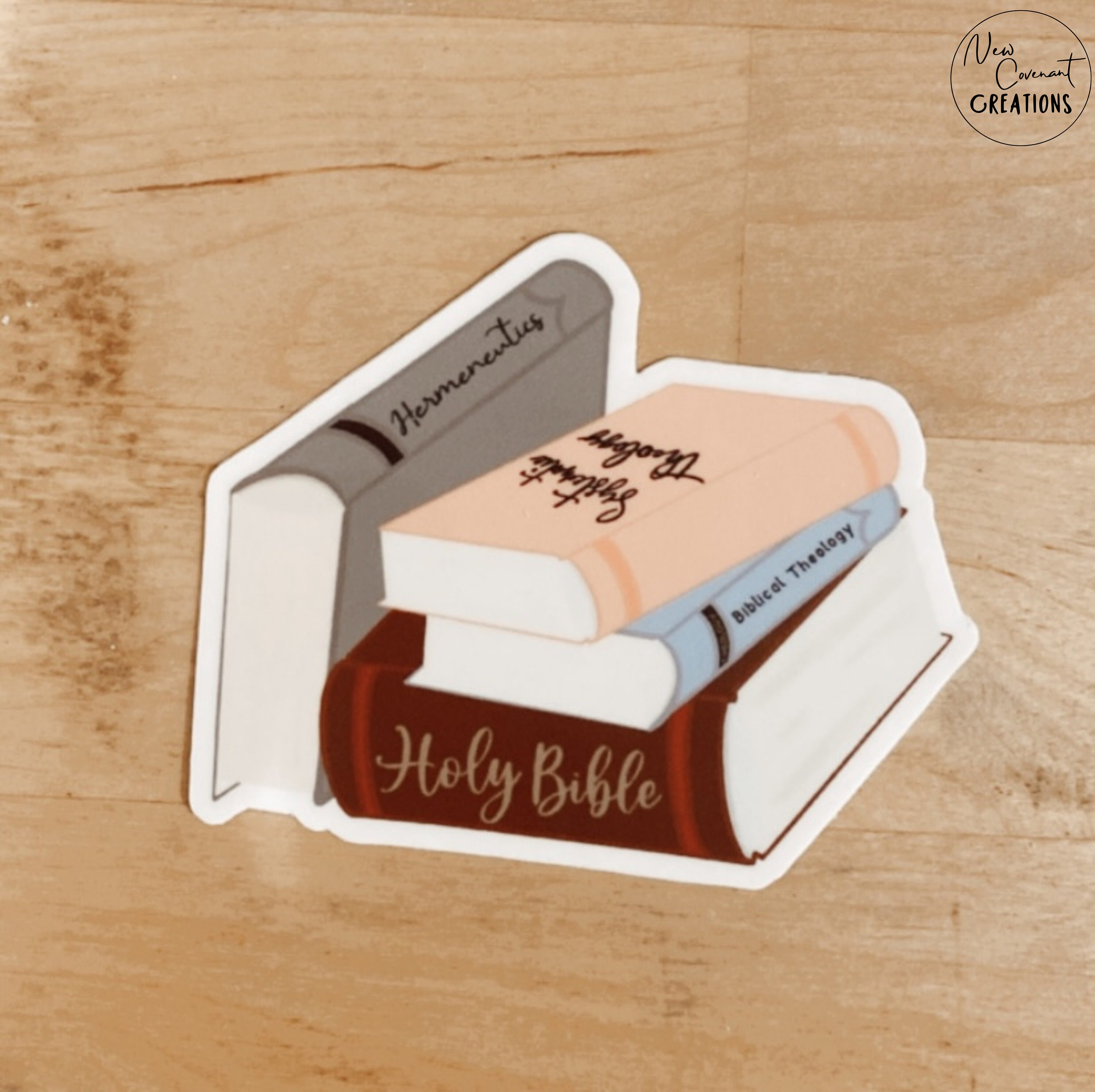 Theology Books Sticker Stack of Books Sticker Christian - Etsy