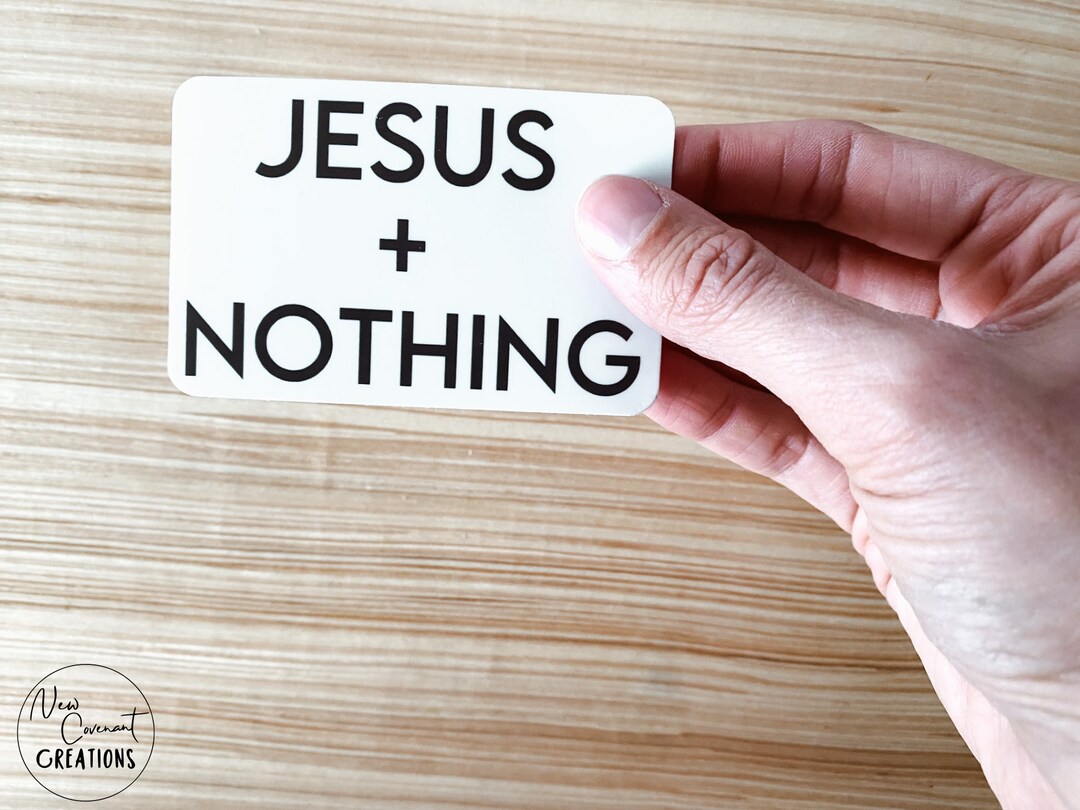 Jesus Plus Nothing Sticker Soluls Christus Sticker Christ - Etsy