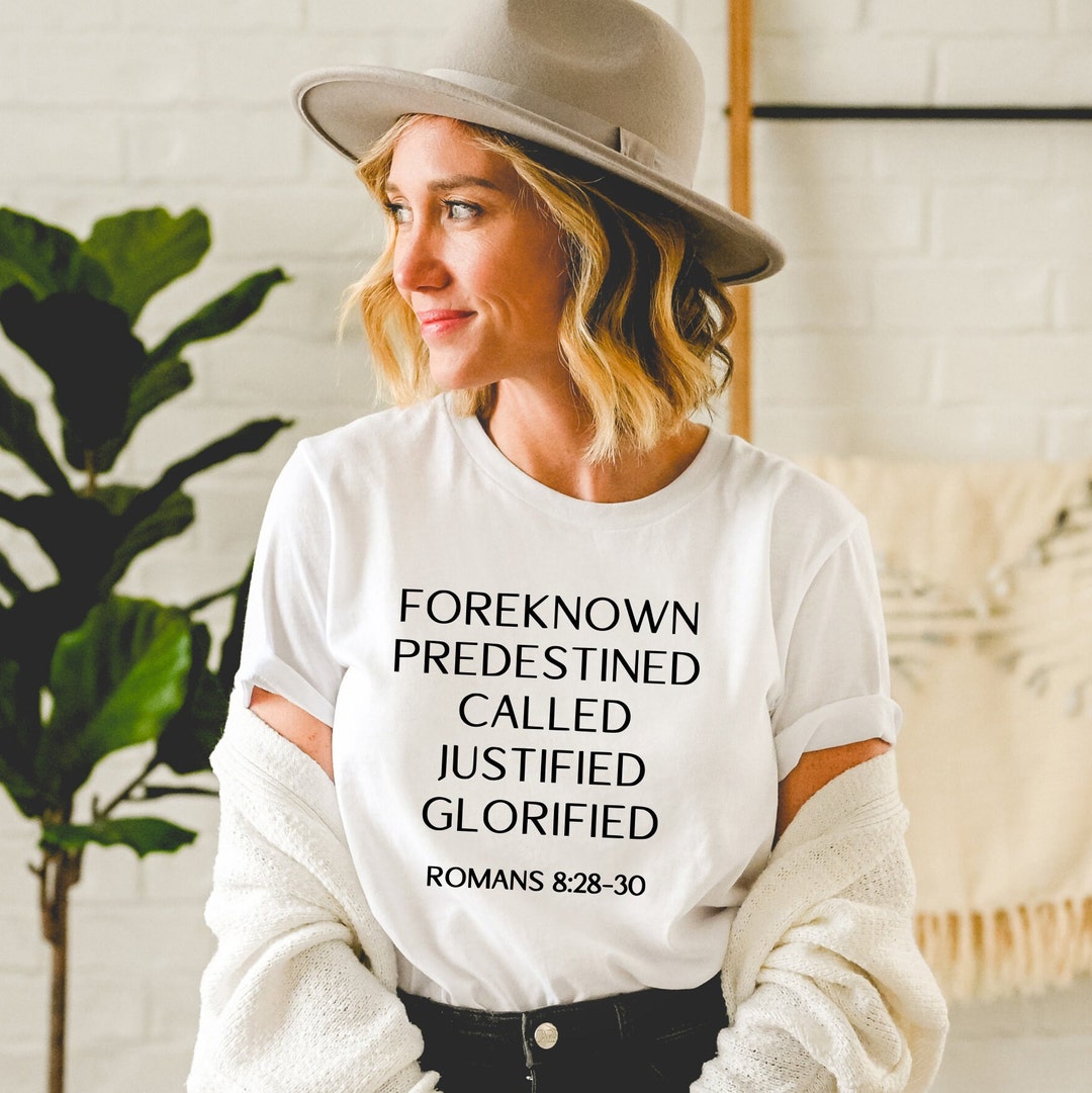 Romans 8 T-shirt Golden Chain of Salvation Shirt Bible Verse Romans 8 ...